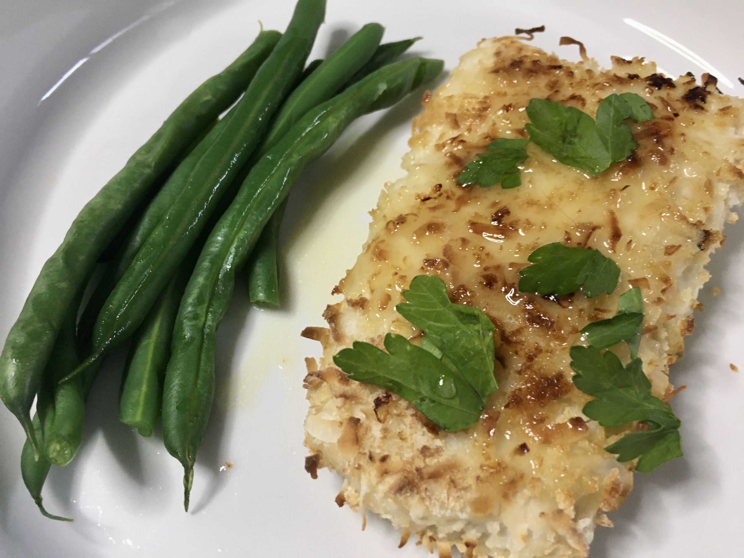 Coconut Panko Fish with Lime Butter Sauce - Life in the Feast Lane