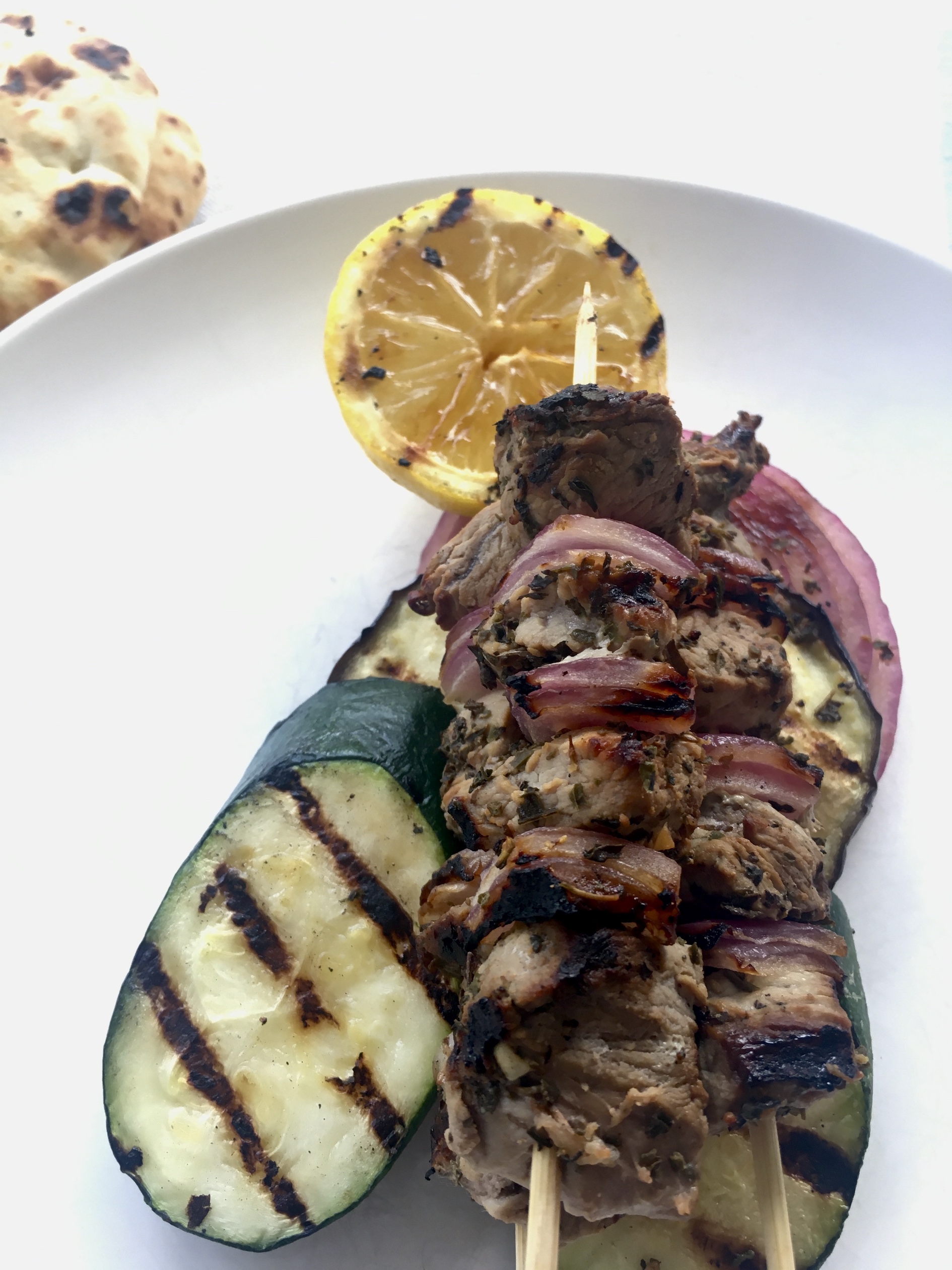 Grilled Pork Kebabs with Vegetables - Life in the Feast Lane